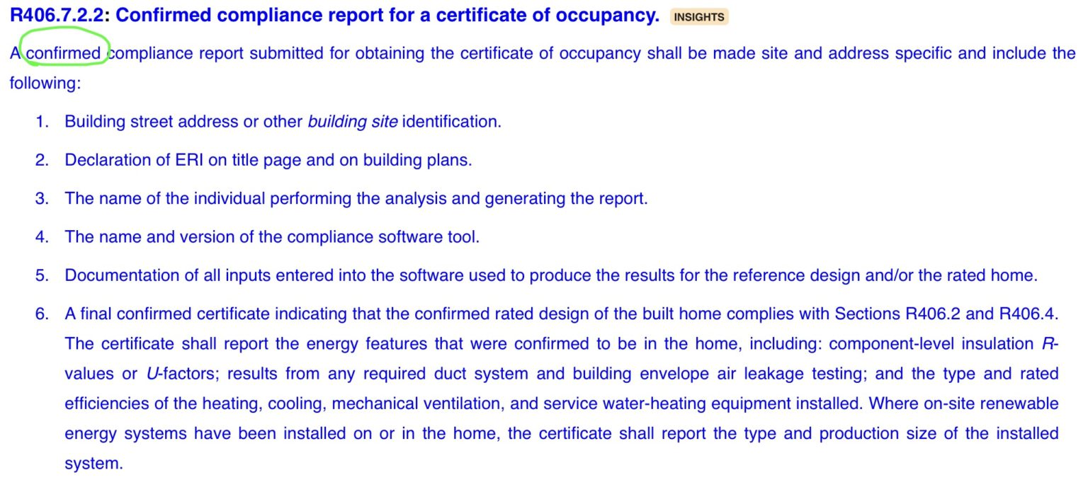 Quality Assurance and the (R406) ERI | Building Science Institute